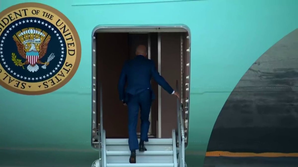 Watch President Biden Departs The Bay Area From Sfo Nbc Bay Area
