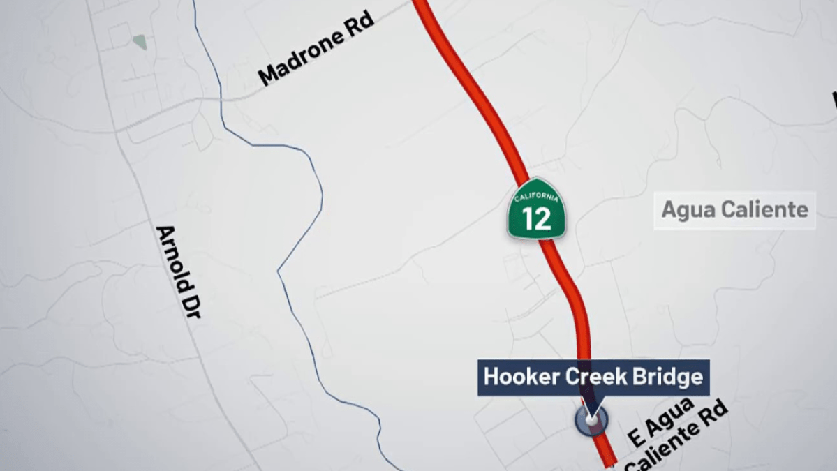 Part of Highway 12 in Sonoma County to close for a month to rebuild ...