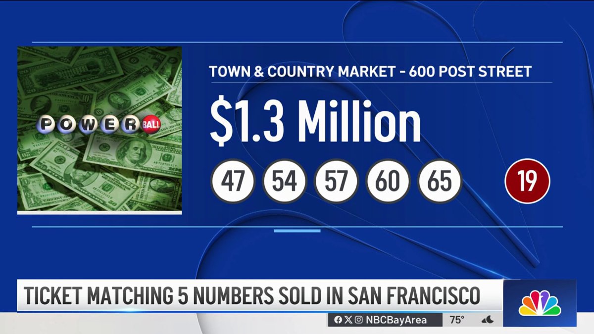 5 5 Powerball Ticket Worth More Than 1 3 Million Sold In San Francisco