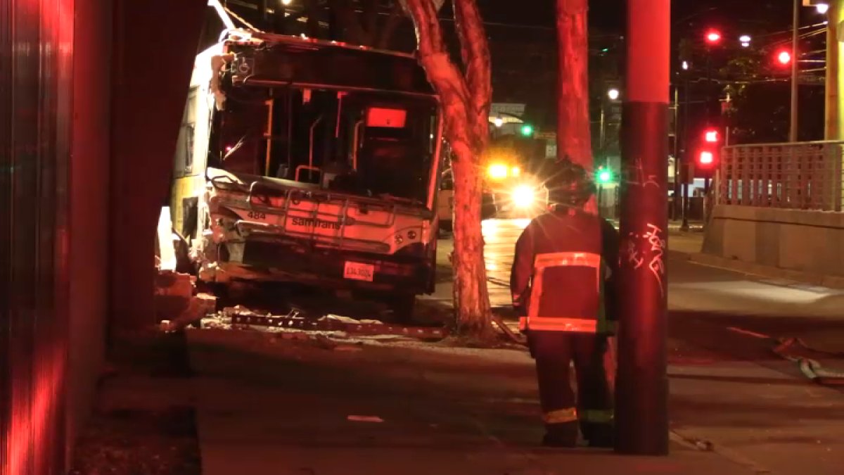 SamTrans bus causes gas leak after hitting San Francisco building – NBC ...