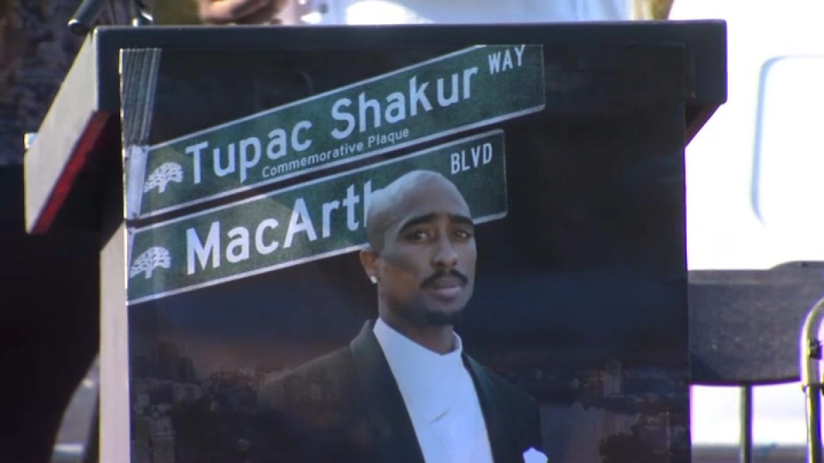 Tupac Shakur Way: Oakland renames stretch of MacArthur Boulevard in ...