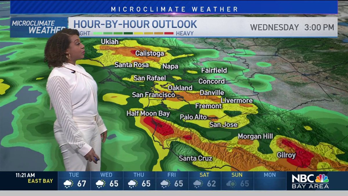 Forecast: Clearing today, rain tomorrow – NBC Bay Area