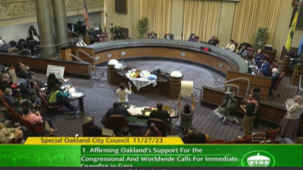 Oakland City Leaders Approve Gaza Ceasefire Resolution Nbc Bay Area