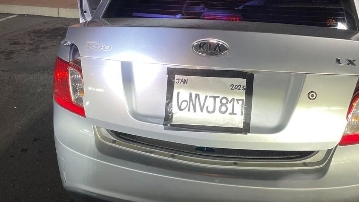 Driver in car with handwritten license plate arrested in Benicia – NBC ...