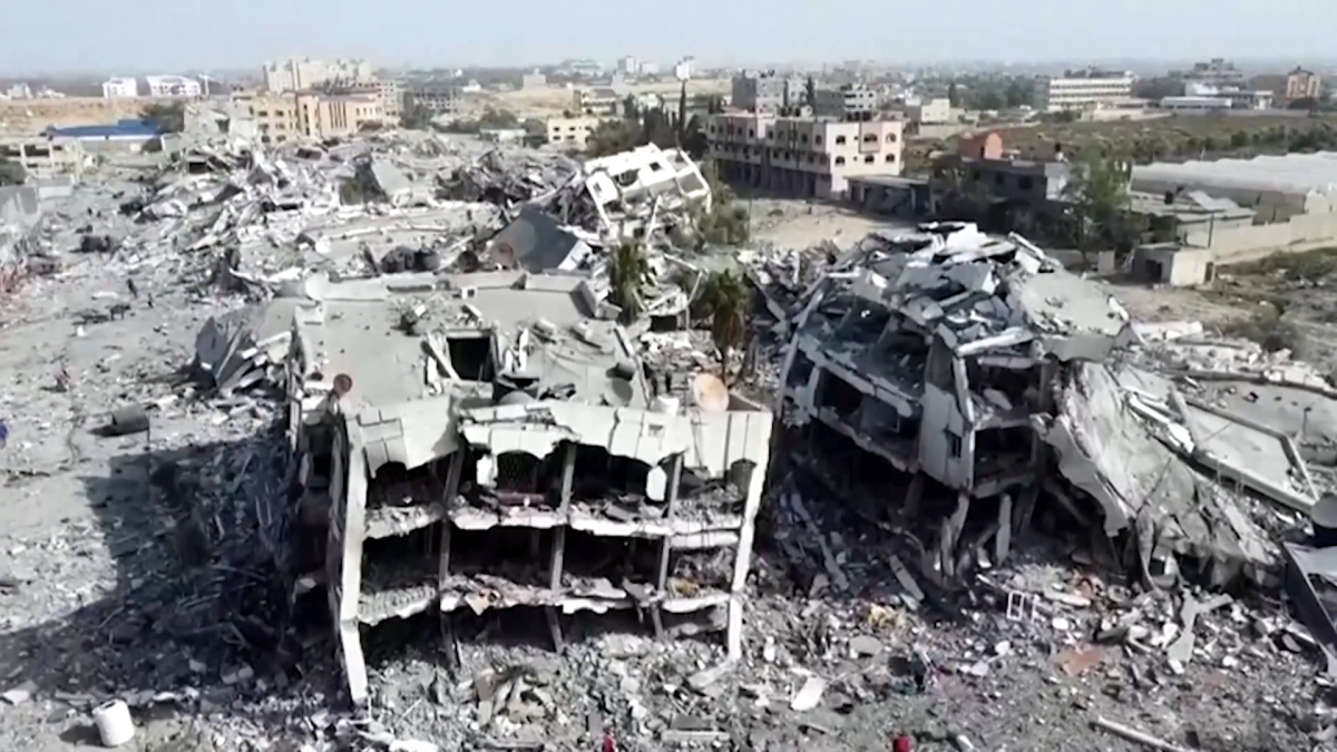 WATCH: Drone footage shows destruction of Gaza Strip – NBC Bay Area