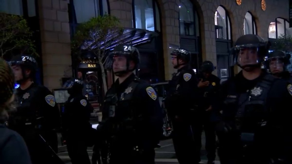Climate change protest outside APEC summit in SF – NBC Bay Area