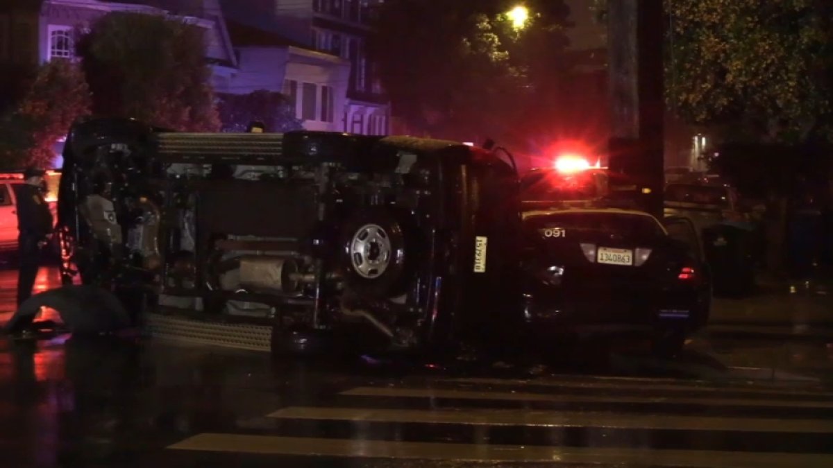 4 SF police officers injured following pursuit, crash – NBC Bay Area