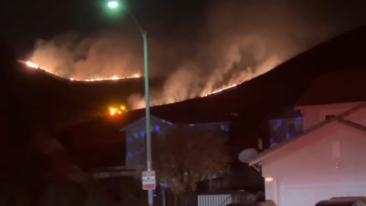 Car fire causes three-alarm brush fire in Pittsburg – NBC Bay Area