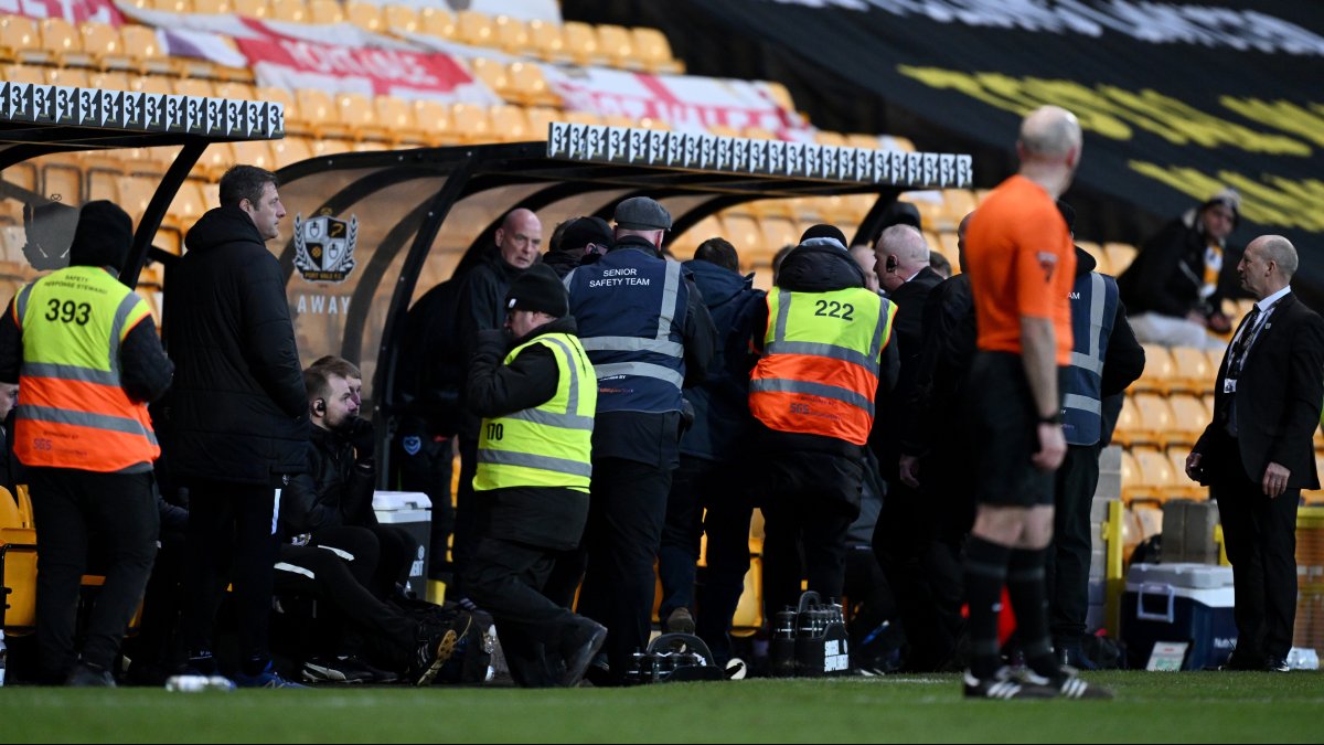Angry fan chases referee in English third-division game – NBC Bay Area