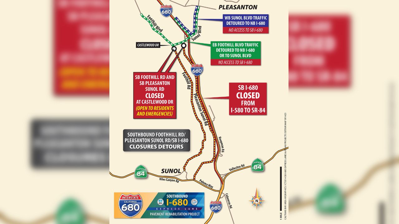 I-680 closure in East Bay canceled – NBC Bay Area