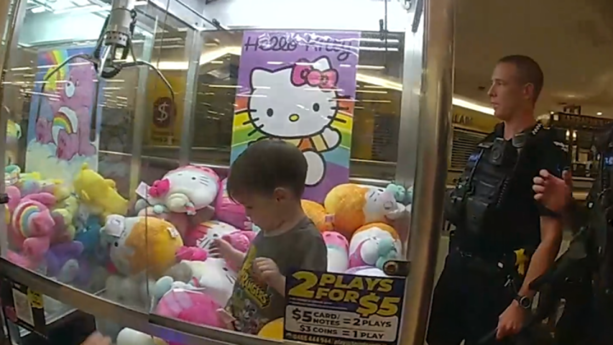 Toddler rescued from Hello Kitty claw machine in Australia – NBC Bay Area