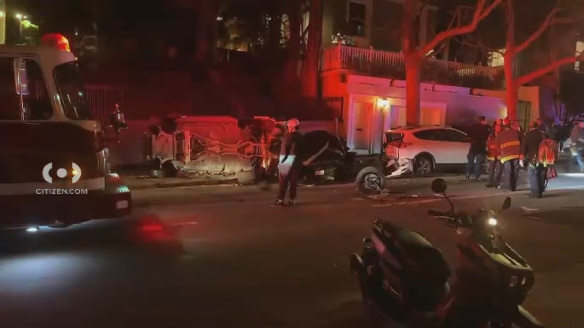 Rollover crash leaves 1 injured in San Francisco – NBC Bay Area