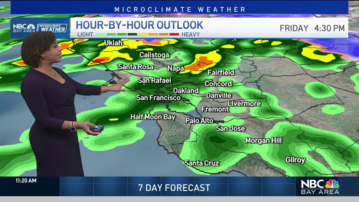 Forecast: Waves of rain all weekend – NBC Bay Area