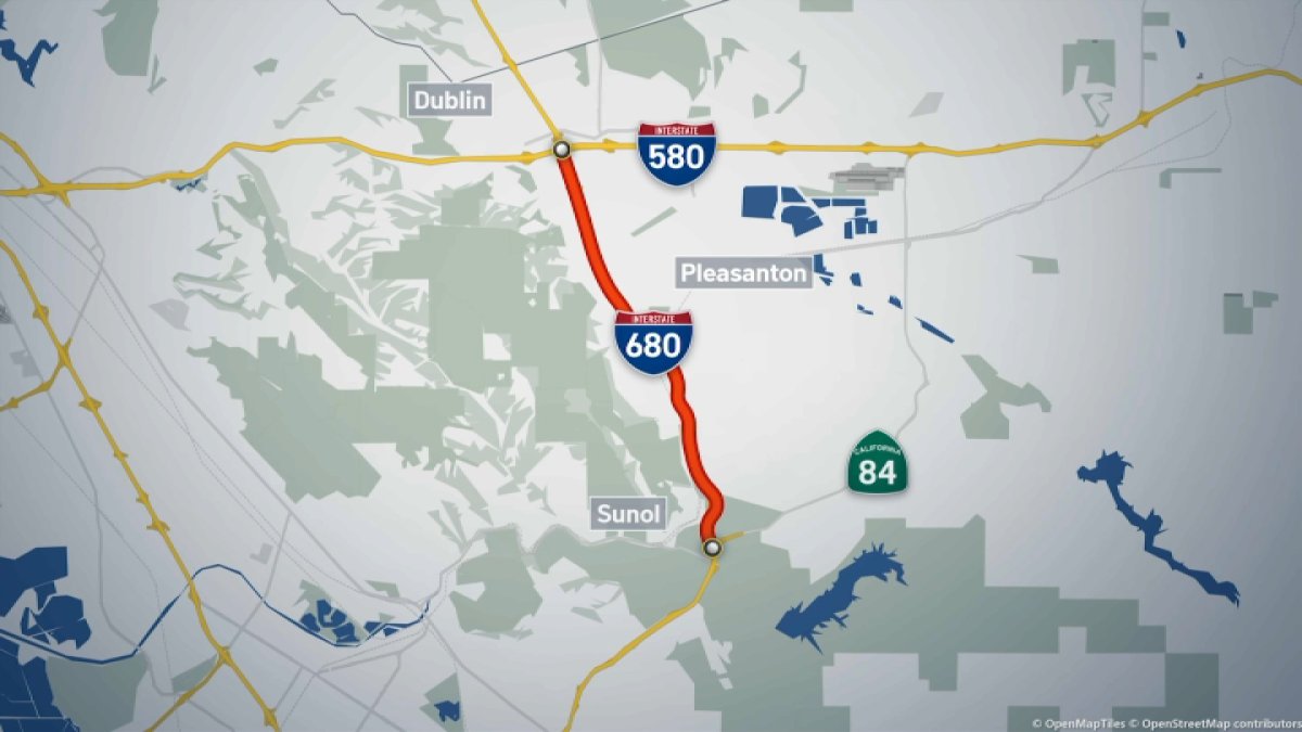 Portion of southbound I-680 in the East Bay to close this weekend – NBC ...