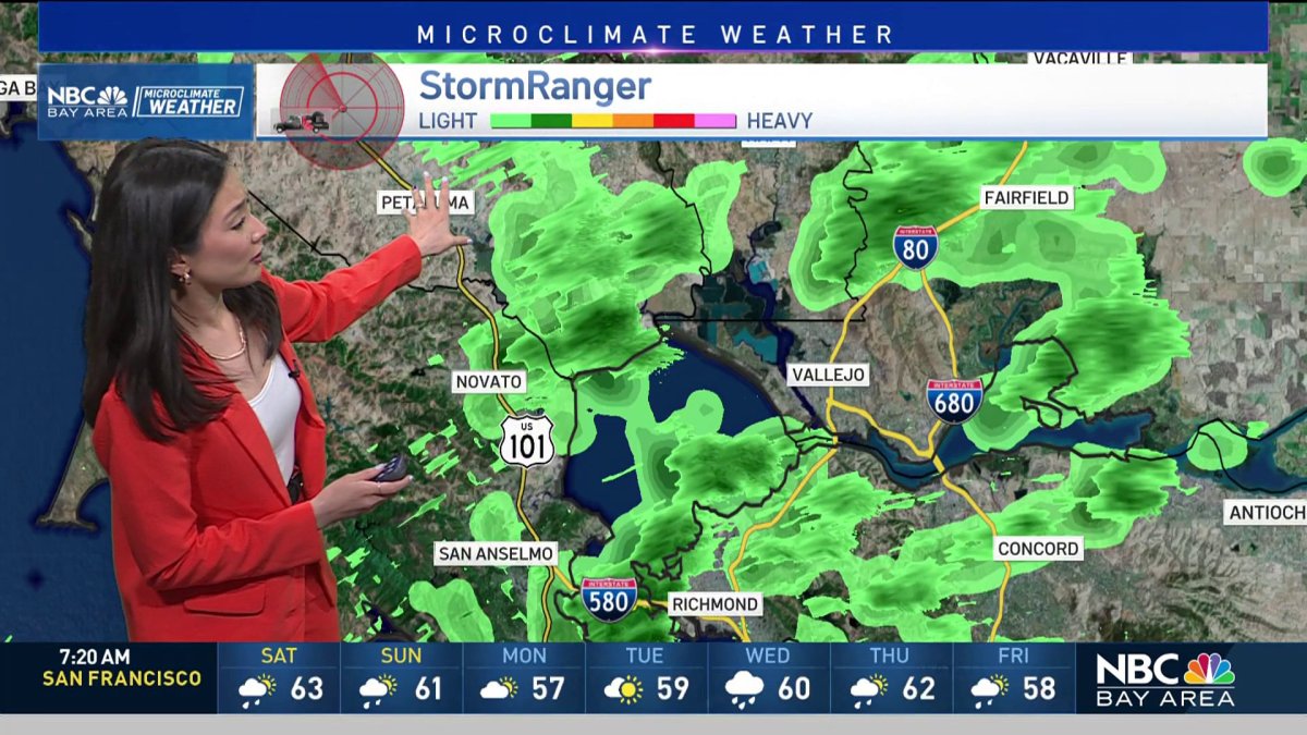 Cinthia’s forecast: Showers and thunderstorm chances – NBC Bay Area