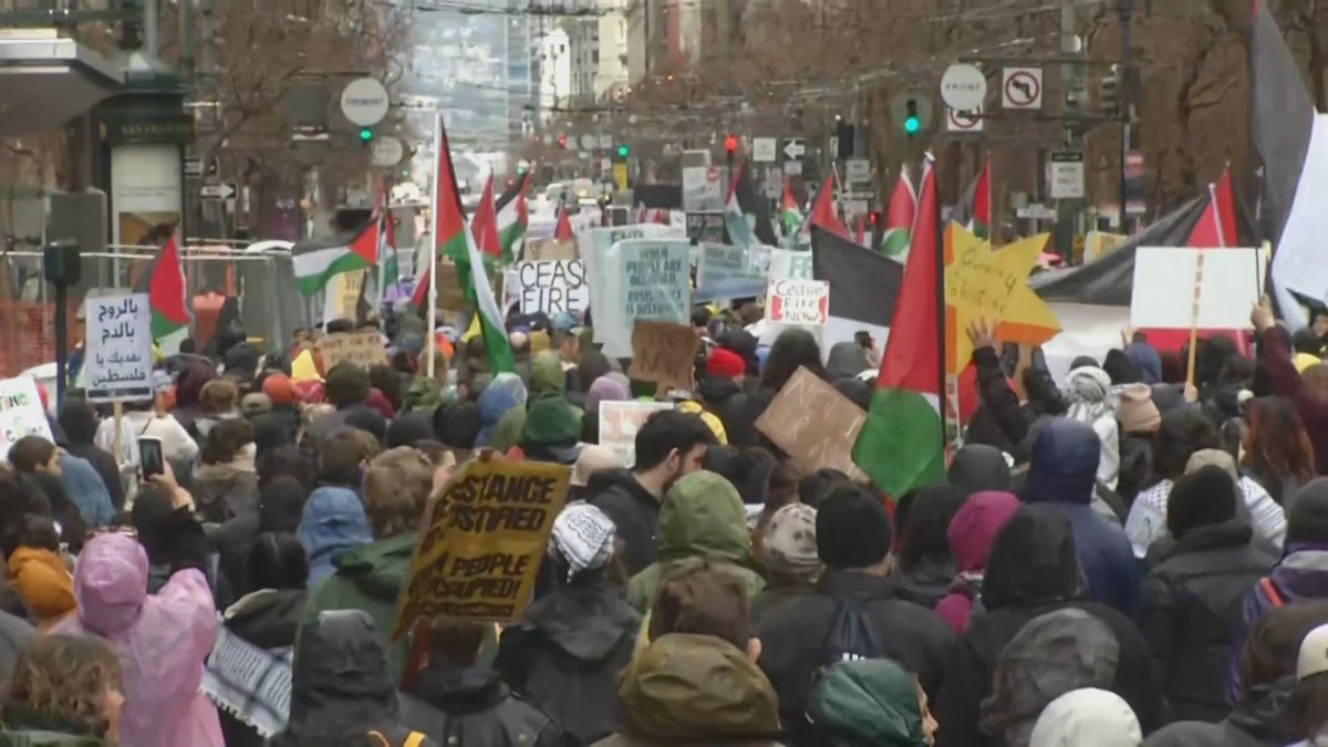 Thousands march in San Francisco calling for a permanent ceasefire in ...