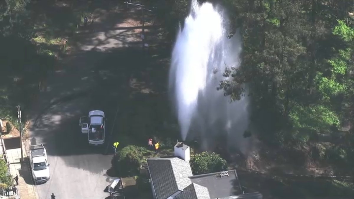 Broken water main sends water shooting into the air in San Francisco ...