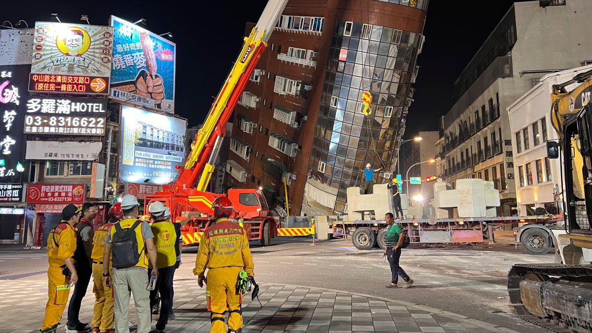 Taiwan earthquake: 9 dead, workers stranded in quarries – NBC Bay Area