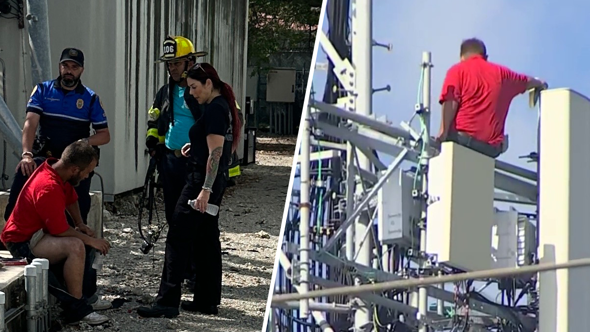 Man arrested after climbing 150-foot Miami cell tower, causing up to ...