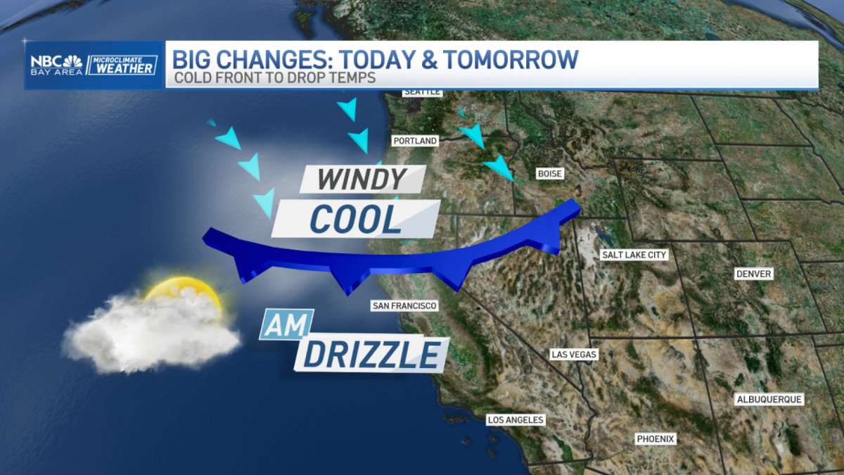 Forecast: Late season cold blast brings wind chance – NBC Bay Area
