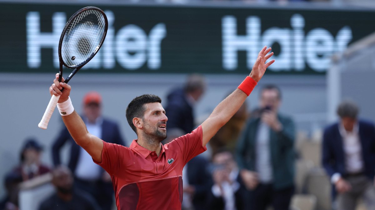 Djokovic wins record 370th Grand Slam match, advances at French Open – NBC Bay Area