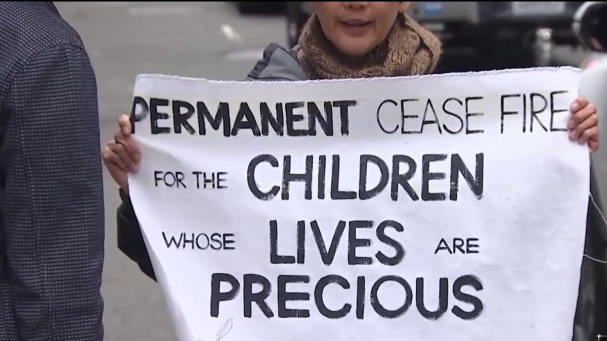 Pro-Palestinian demonstration at Israeli Consulate – NBC Bay Area