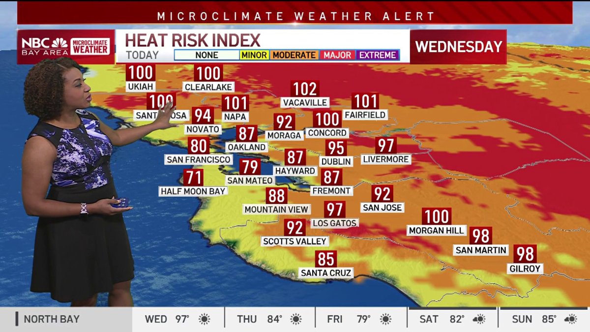 Forecast: Hot weather continues – NBC Bay Area