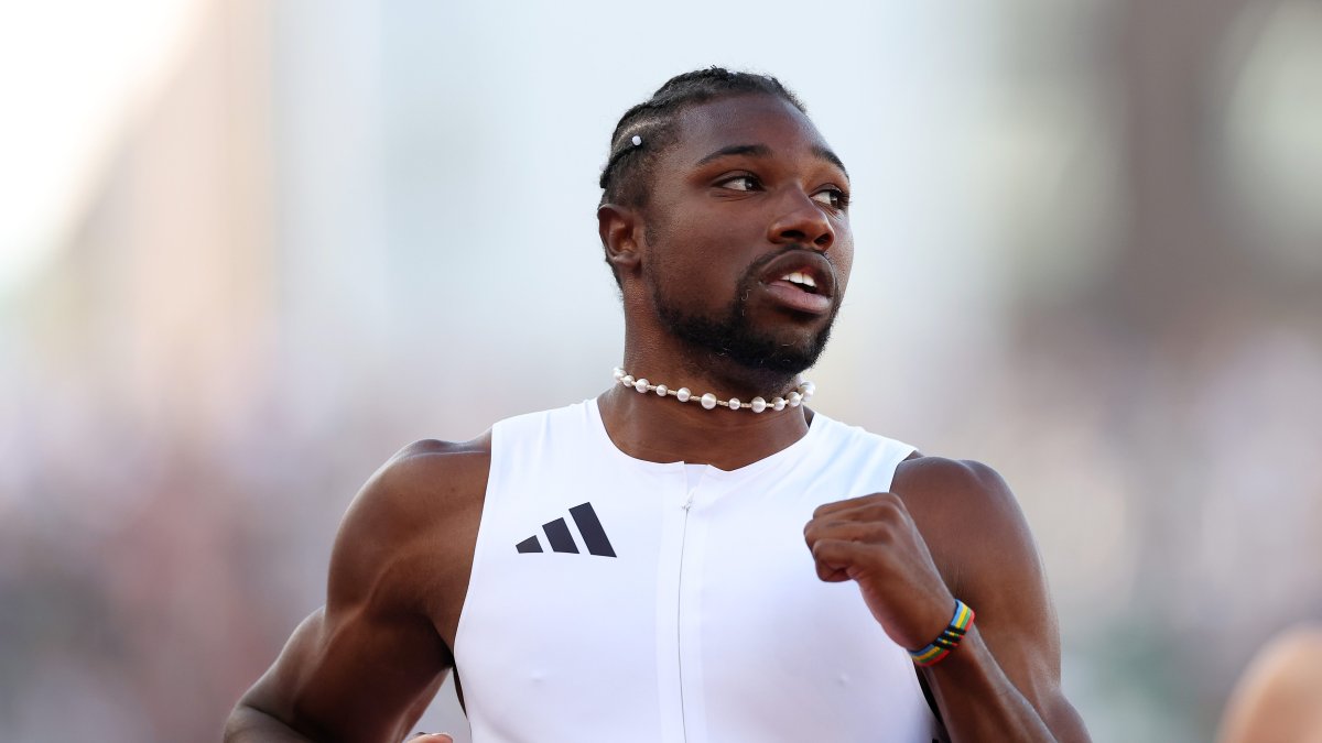 Noah Lyles shows off ‘Yu-Gi-Oh!’ card before winning 100m at Trials ...