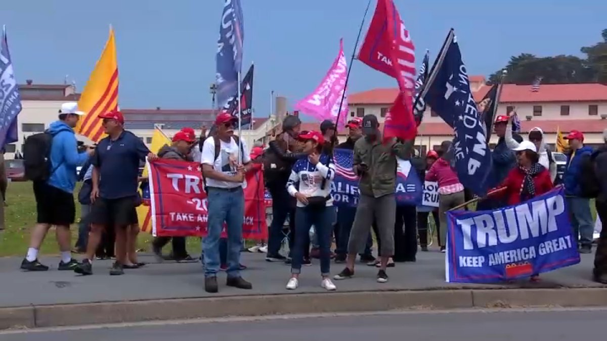 Donald Trump supporters rally in San Francisco – NBC Bay Area