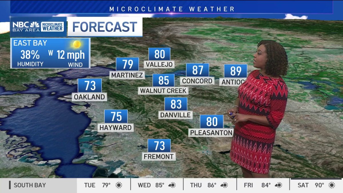 Forecast: Pleasant weather continues – NBC Bay Area
