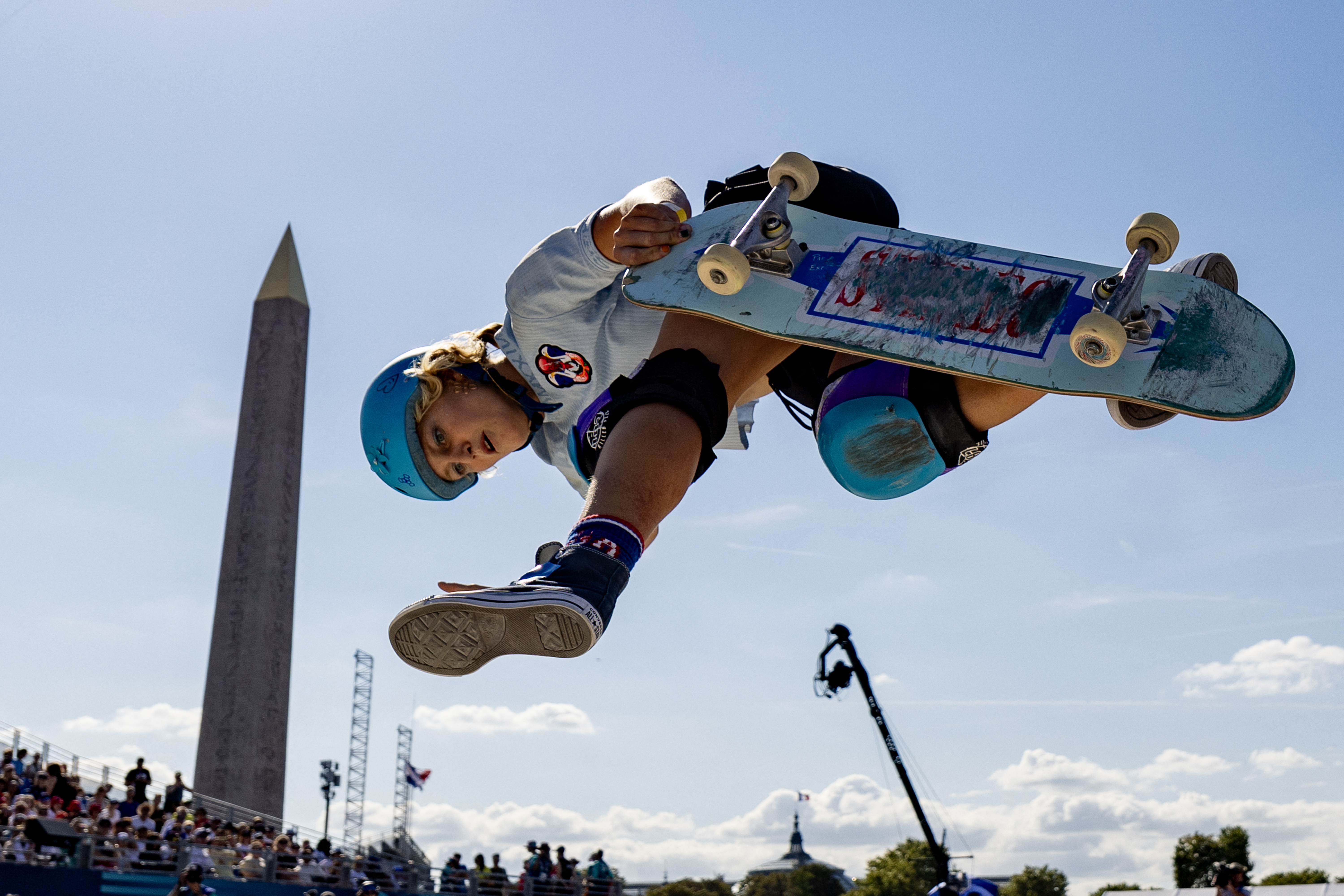 Watch Bryce Wettstein’s skateboarding runs in women’s park final – NBC ...