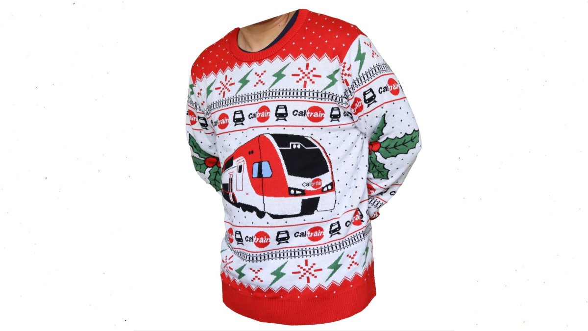 Caltrain holiday sweaters available for purchase – NBC Bay Area