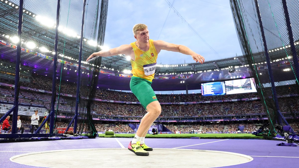 Watch Cal discus thrower Mykolas Alekna win silver for Lithuania – NBC Bay Area