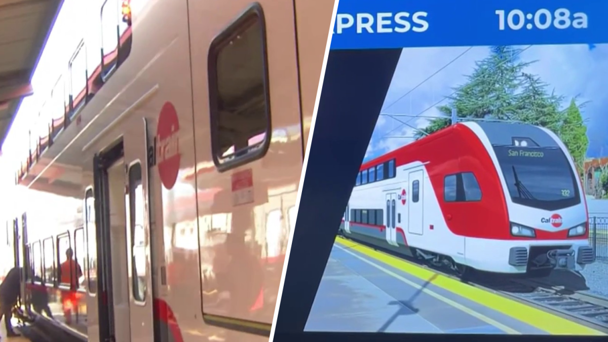 Caltrain debuts electric train, first of its kind in California – NBC ...