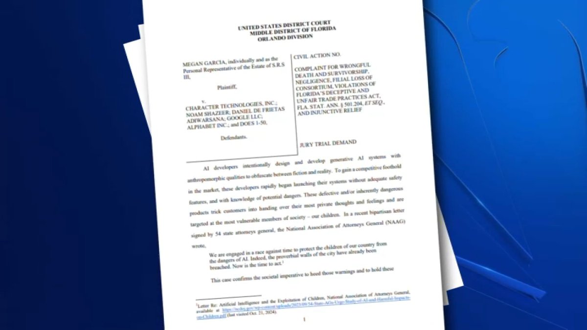 Menlo Park-based Character.AI responsible for teen’s death, lawsuit ...