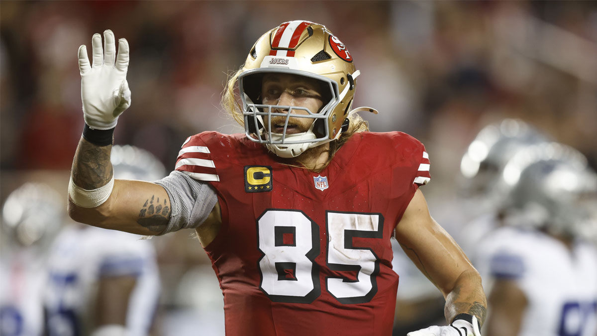 49ers star George Kittle receives 2024 NFL Salute to Service award ...