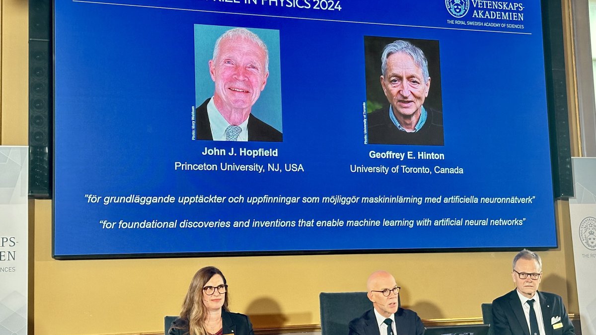 Pioneers in artificial intelligence win Nobel Prize in physics – NBC ... Pioneers in artificial intelligence win Nobel Prize in physics – NBC ...