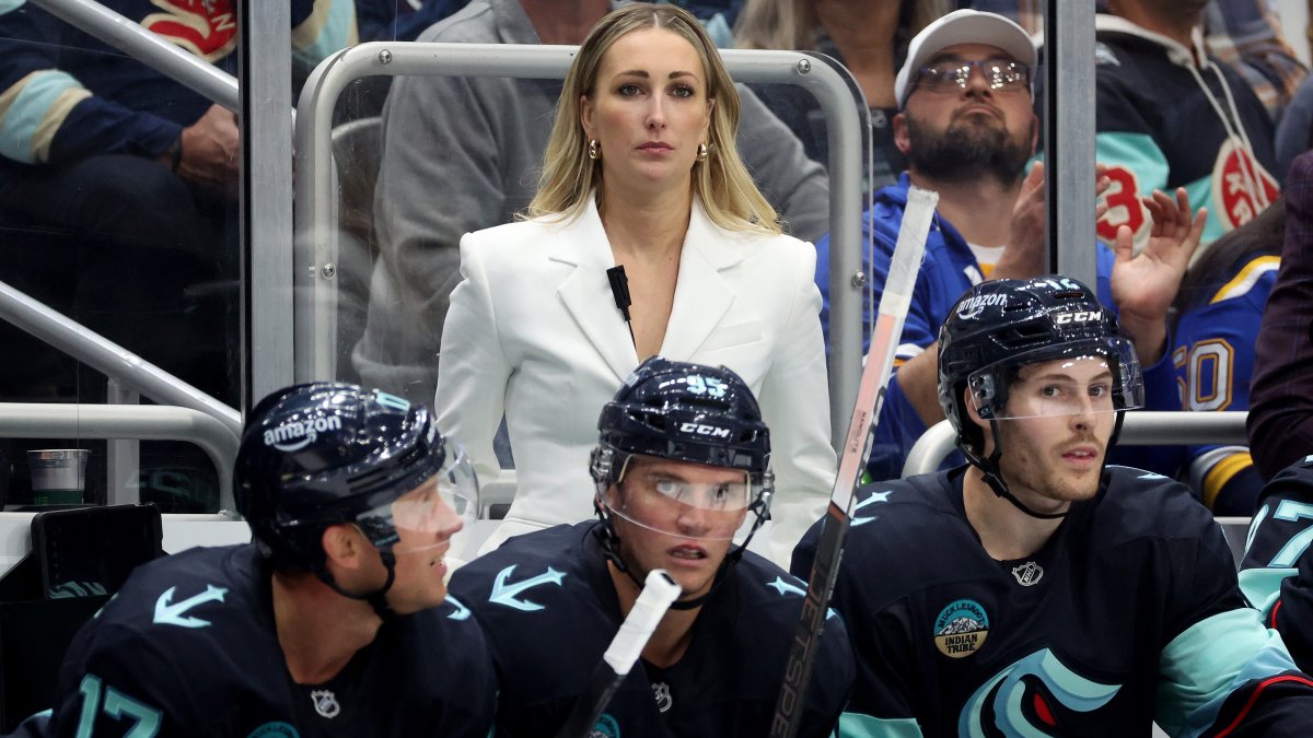Meet Kraken assistant Jessica Campbell: NHL’s first female coach – NBC ...