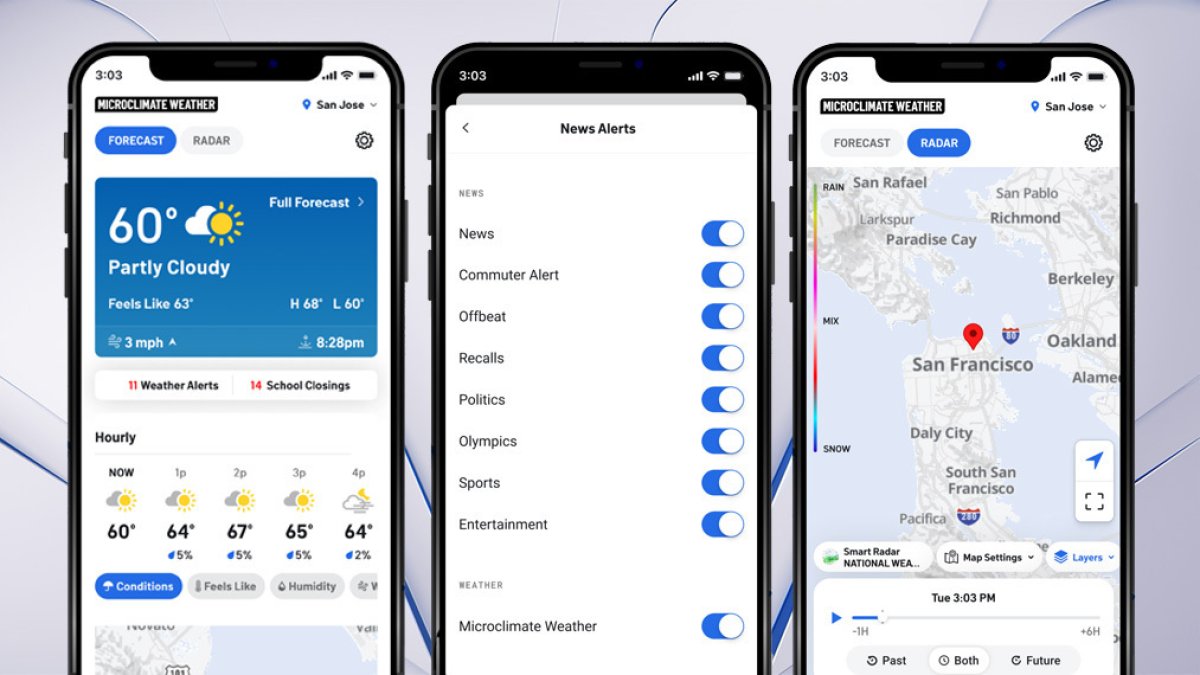 NBC Bay Area app update adds customizable weather features – NBC Bay Area