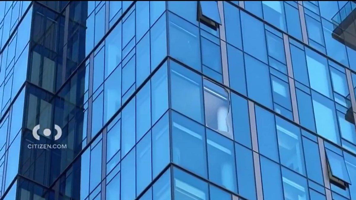 Window breaks and falls from Oakland high-rise – NBC Bay Area