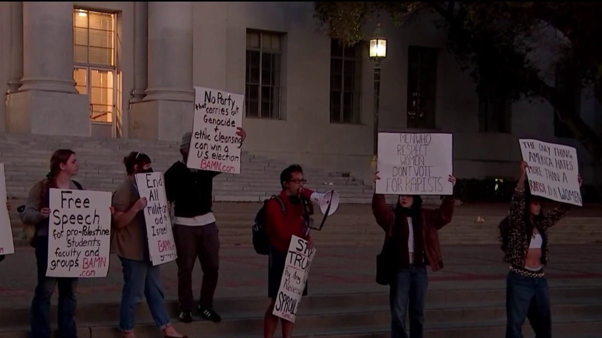 UC Berkeley students protest Trump presidential win, seek solution to ...