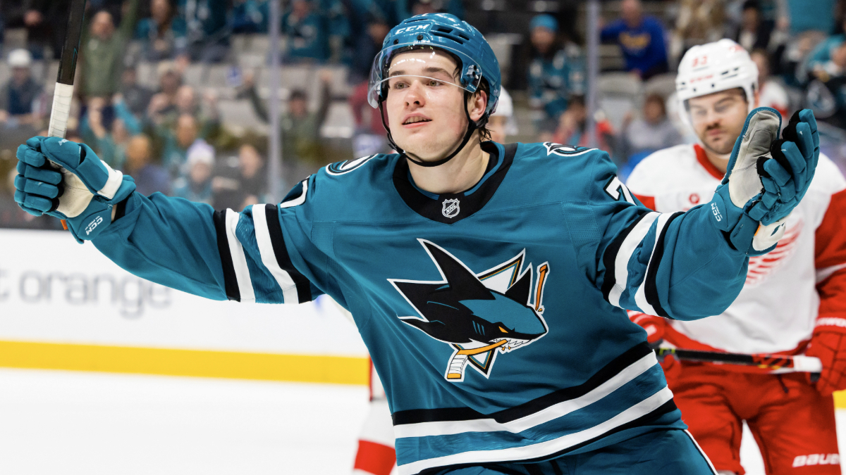Macklin Celebrini nets special game-winning goal in Sharks’ OT victory ...