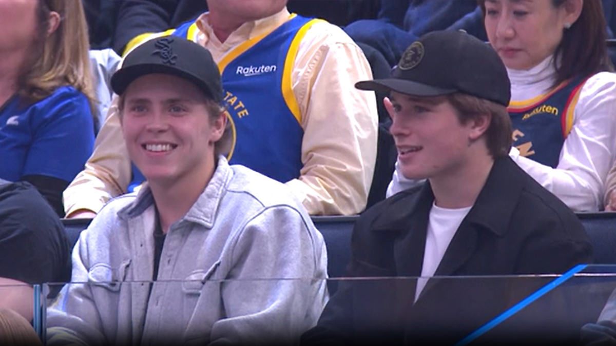 Macklin Celebrini, Will Smith laugh off viral moment in Warriors game ...