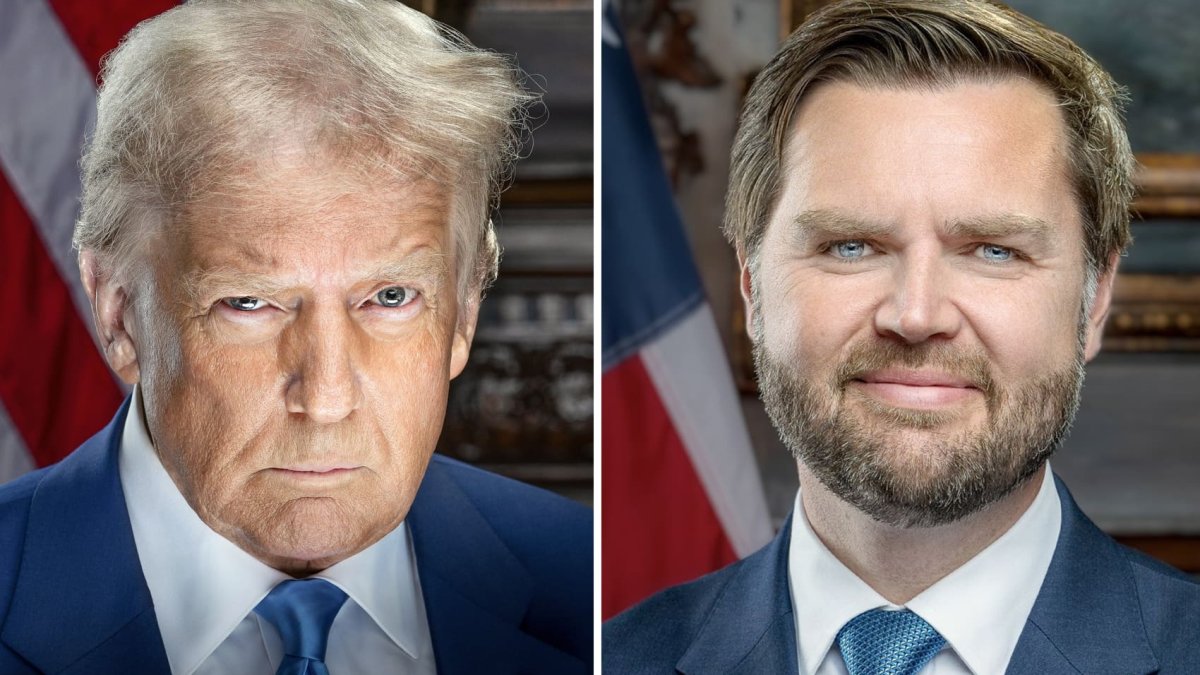 Donald Trump and JD Vance’s official portraits released – NBC Bay Area