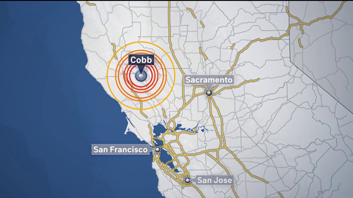 Preliminary 4.7 magnitude earthquake strikes Lake County – NBC Bay Area