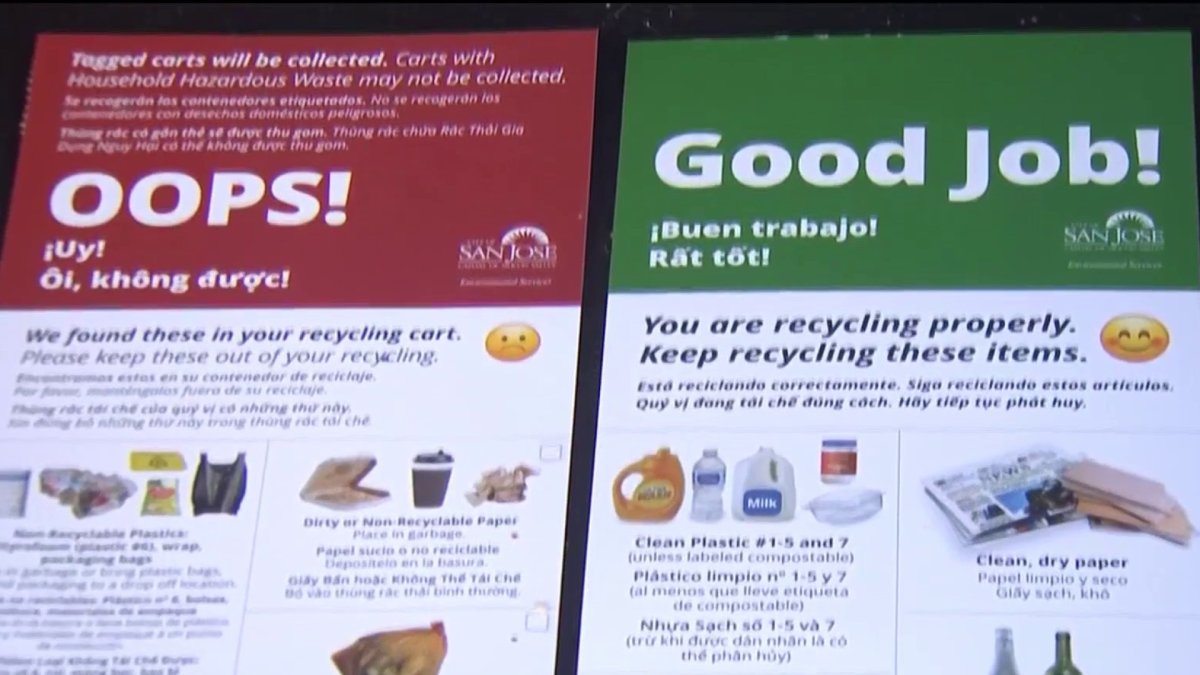 San Jose recycling: What to know and what items are banned – NBC Bay Area
