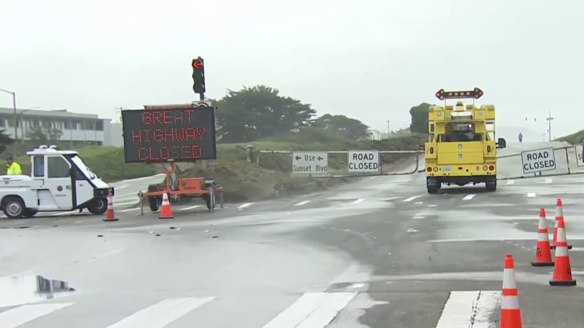 Upper Great Highway now closed to vehicles – NBC Bay Area