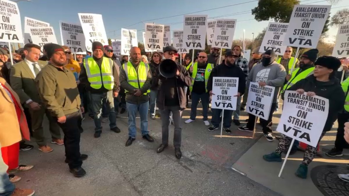 Day 2 of VTA worker strike – NBC Bay Area
