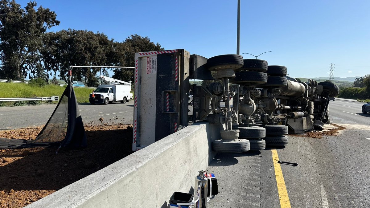 I-680 backed up in Sunol due to overturned truck – NBC Bay Area