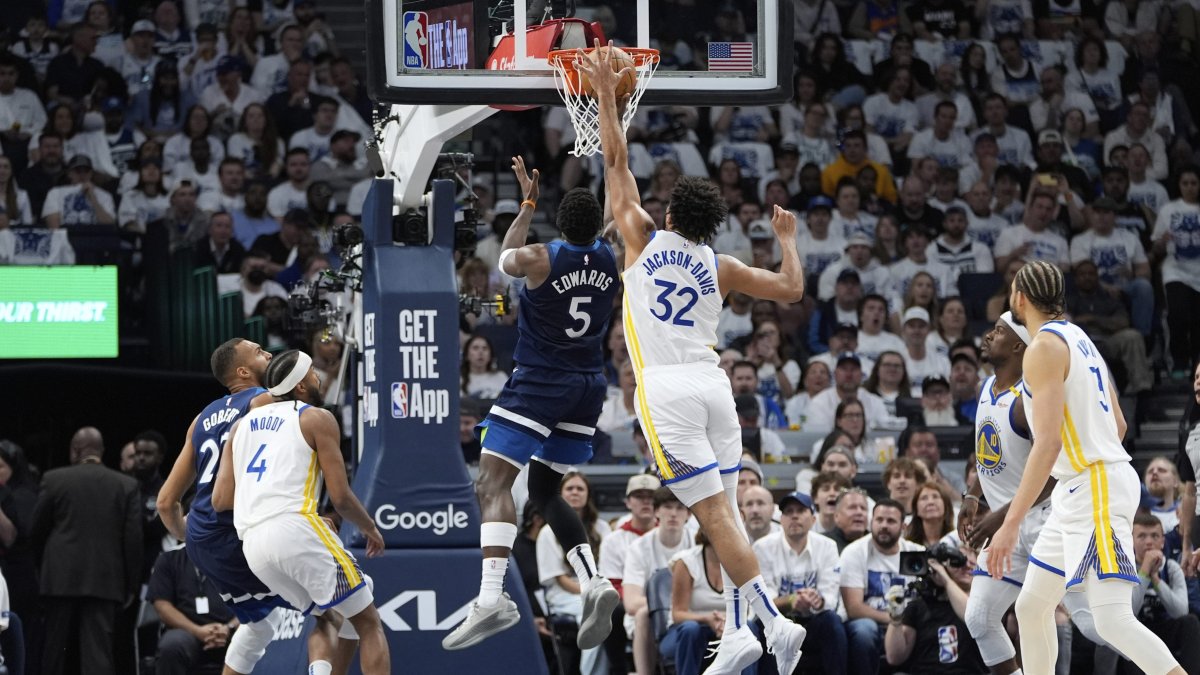 Timberwolves tie series with 117-93 win vs. Curry-less Warriors – NBC Bay Area